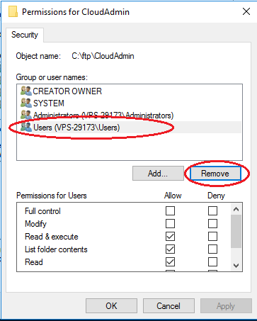 Setting up an FTP server on Windows Server 2016